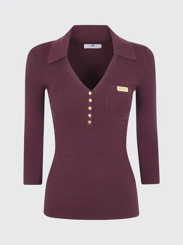 Elisabetta Franchi Polo Shirt Colour - Brown