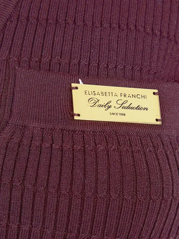 Elisabetta Franchi Polo Shirt Colour - Brown