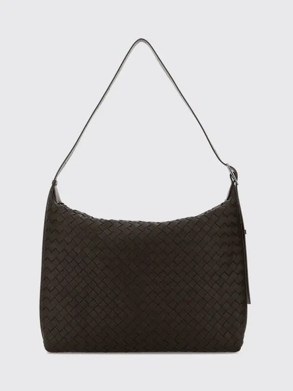 Bottega Veneta Traveler Intrecciato Leather Bag - Brown