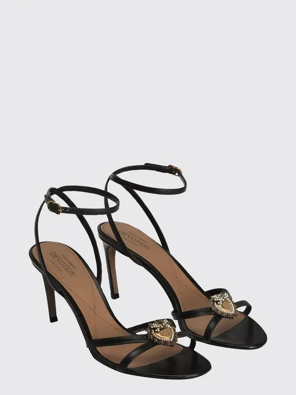 Dolce & Gabbana Leather Devotion Sandal