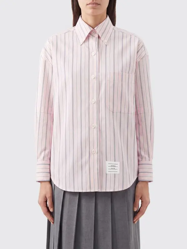 Thom Browne Striped Cotton Button-down Shirt