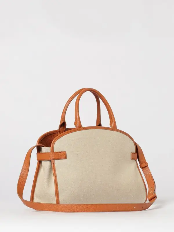COCCINELLE Sabine Cotton Canvas Bag - Brick Red