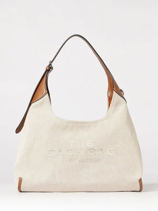 Marc Jacobs The Sack Canvas Shoulder Bag - Beige