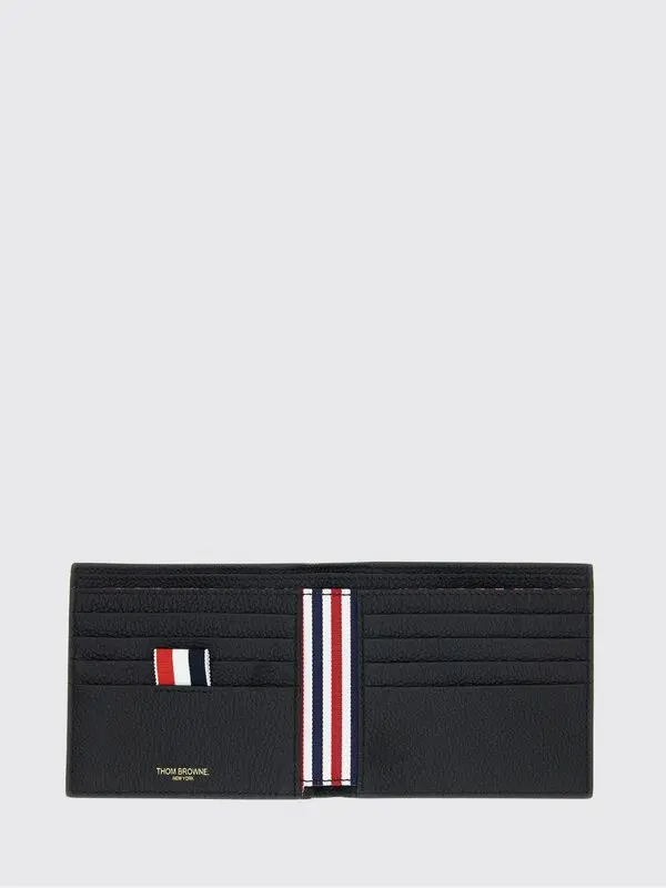 Thom Browne 4-bar Full-grain Leather Bifold Wallet