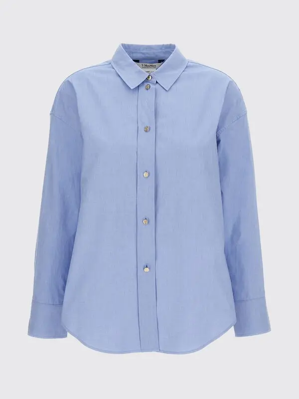 Max Mara Long-sleeve Cotton Shirt - Blue