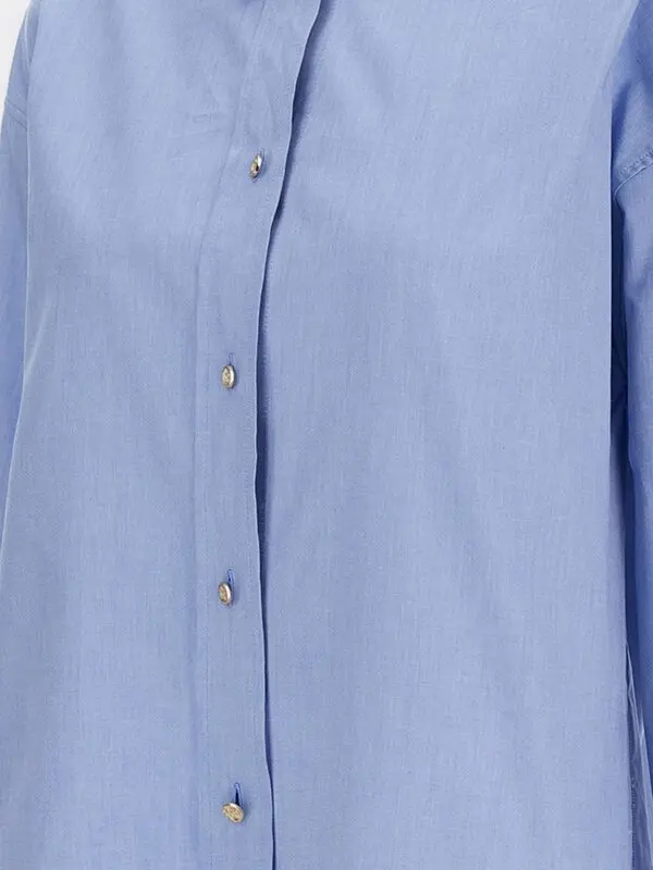 Max Mara Long-sleeve Cotton Shirt - Blue