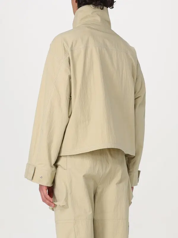 BONSAI Contrast Stitch Utility Jacket - Cream