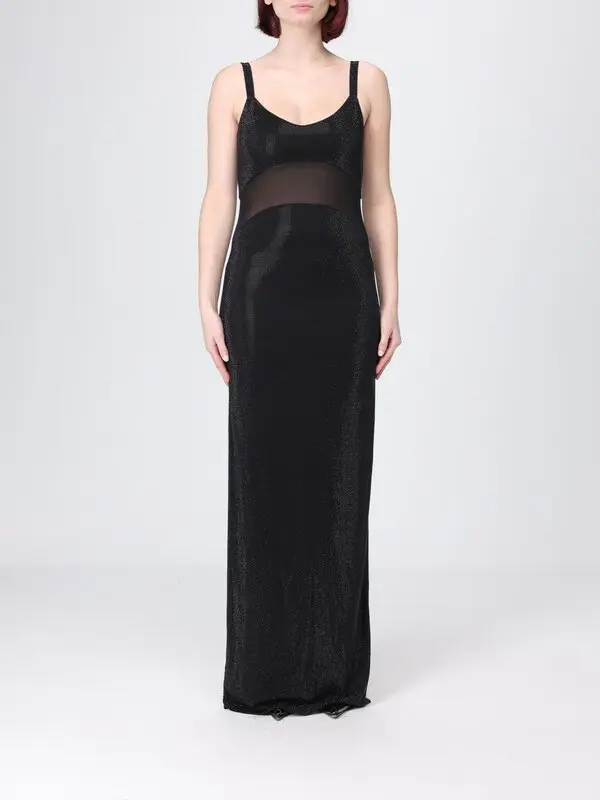 TWENTY FOURHAITCH Rhinestone Embellished Sheath Gown