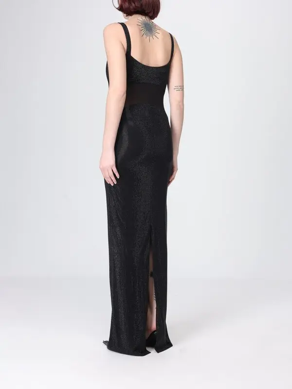 TWENTY FOURHAITCH Rhinestone Embellished Sheath Gown