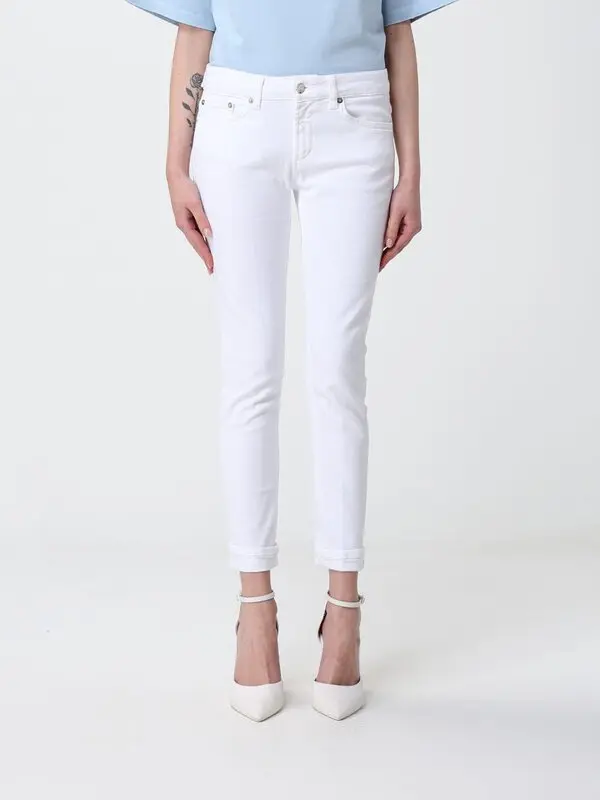 DONDUP Monroe Skinny Fit Denim Jeans - White