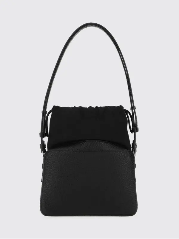MAISON MARGIELA 5ac Bucket Bag In Grained Leather And Canvas