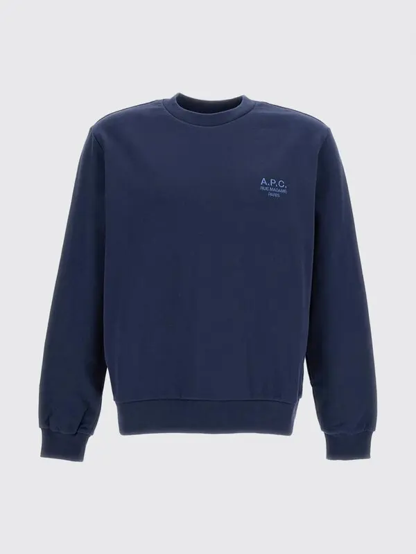 A.p.c. Tone-on-tone Logo Cotton Crewneck Sweatshirt