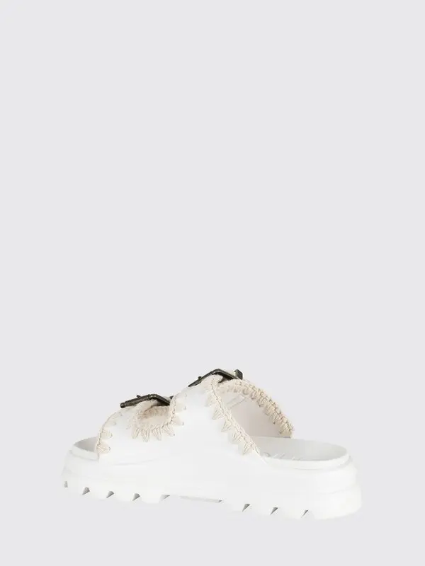 Mou Eva Sandals With Contrast Stitching