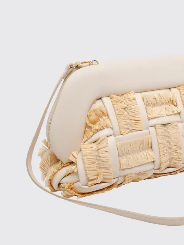 THEMOIRE Bios Intreccio Vegan Leather Clutch - White
