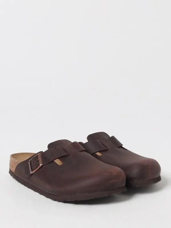 BIRKENSTOCK Buckled Clogs - Brown