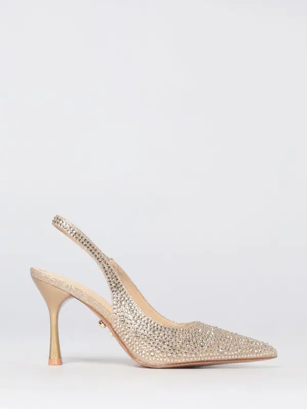 TWENTY FOURHAITCH Phuket Rhinestone Fabric Slingback