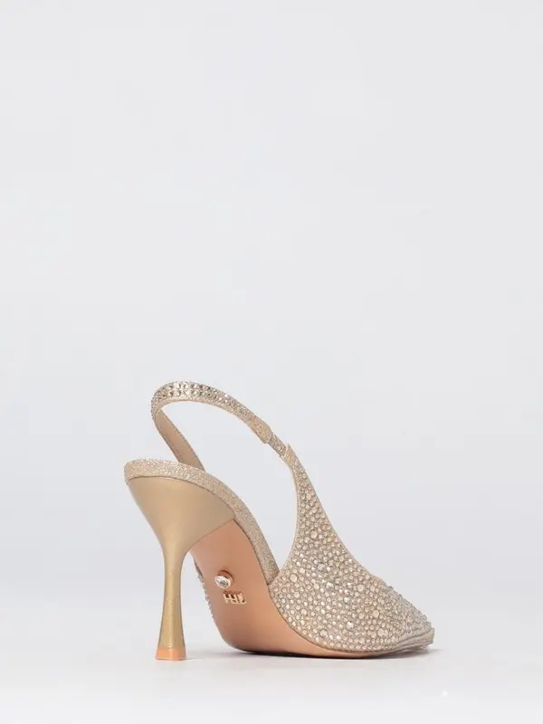 TWENTY FOURHAITCH Phuket Rhinestone Fabric Slingback