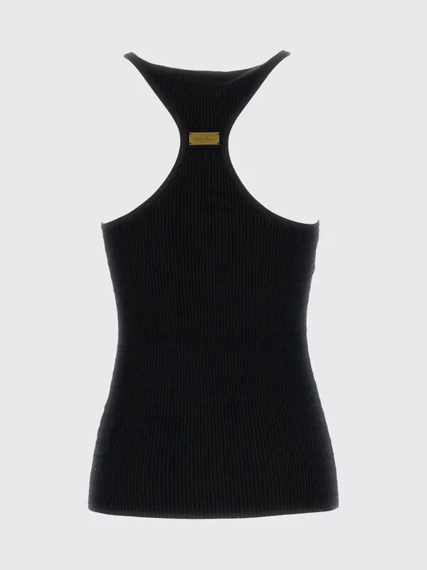 Elisabetta Franchi Ribbed Button-up Tank Top