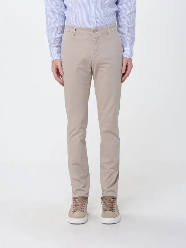 JECKERSON Chino Trousers In Stretch Cotton - Beige