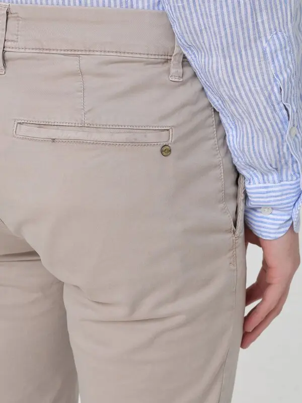 JECKERSON Chino Trousers In Stretch Cotton - Beige