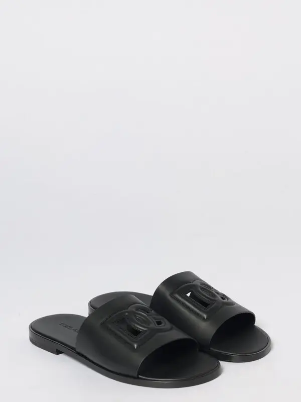 Dolce & Gabbana Leather Slippers