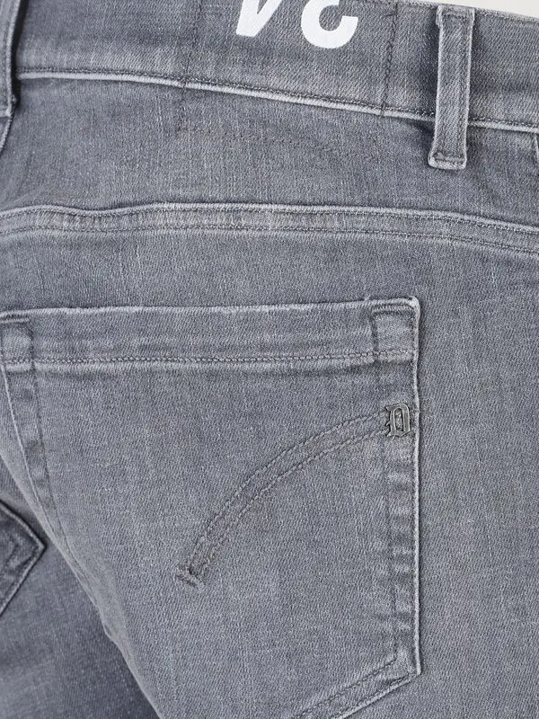 DONDUP Slim Fit Cotton Denim Jeans - Grey
