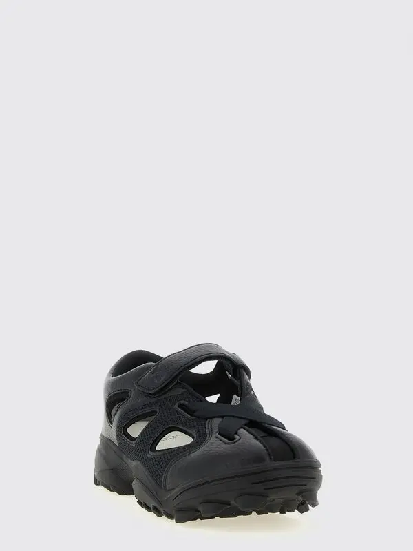 Y3 Gsg9 Cut-out Leather And Mesh Sandals
