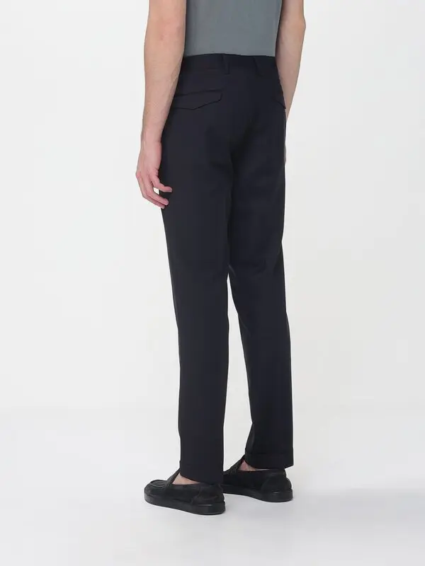 BRIGLIA 1949 Tailored Stretch Cotton Trousers - Black