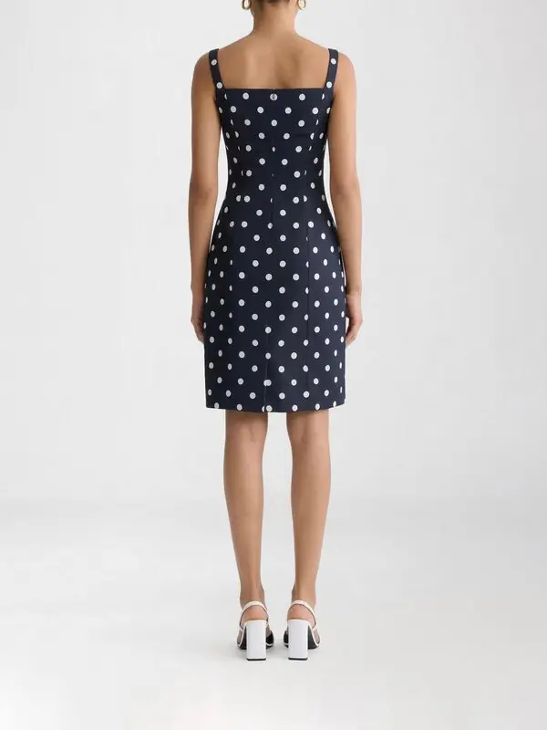 PATOU Polka Dot Crêpe Mini Dress