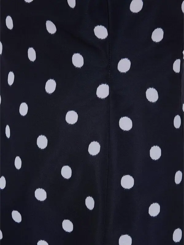PATOU Polka Dot Crêpe Mini Dress