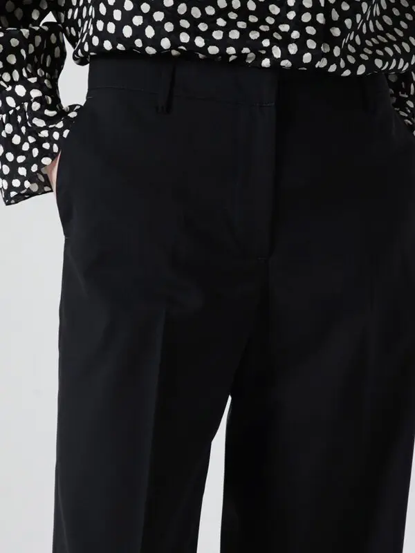 PT TORINO Virgin Wool Trousers - Black
