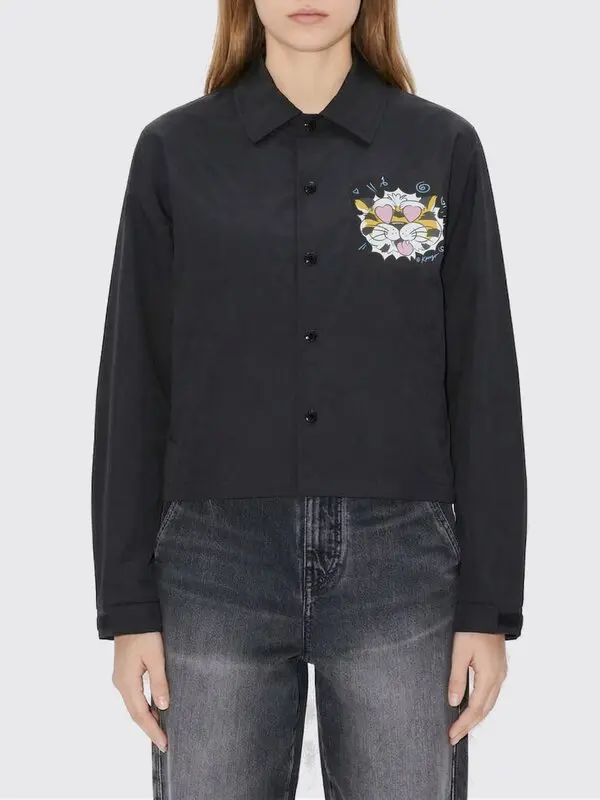 Kenzo Printed Cotton Blend Shirt Jacket