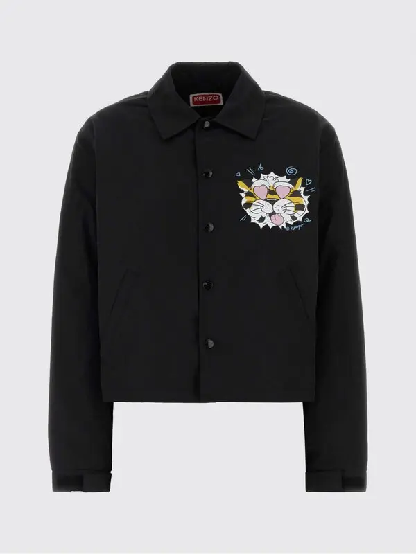 Kenzo Printed Cotton Blend Shirt Jacket