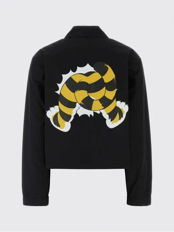 Kenzo Printed Cotton Blend Shirt Jacket