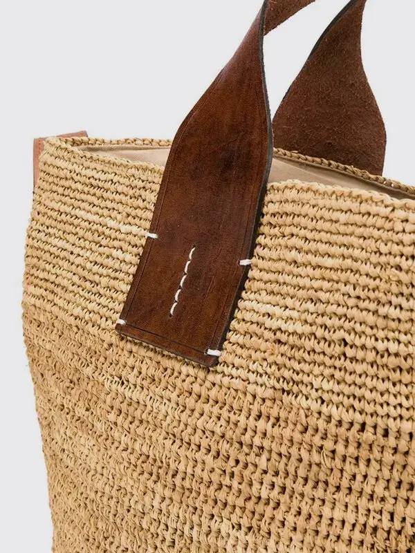 IBELIV Mety Crocheted Raffia Tote Bag