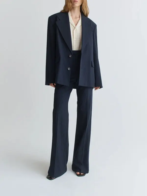 Séfr Pinstriped Oversized Blazer