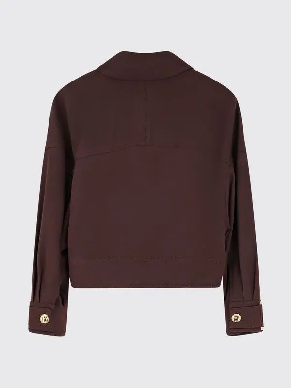 Elisabetta Franchi Cropped Jacket - Brown