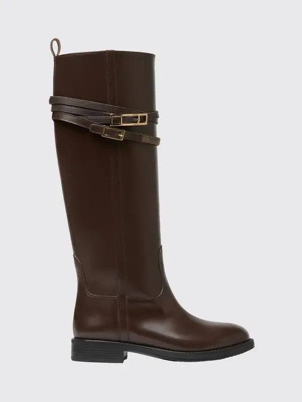 Fabiana Filippi Smooth Leather Knee-high Boots - Ebony