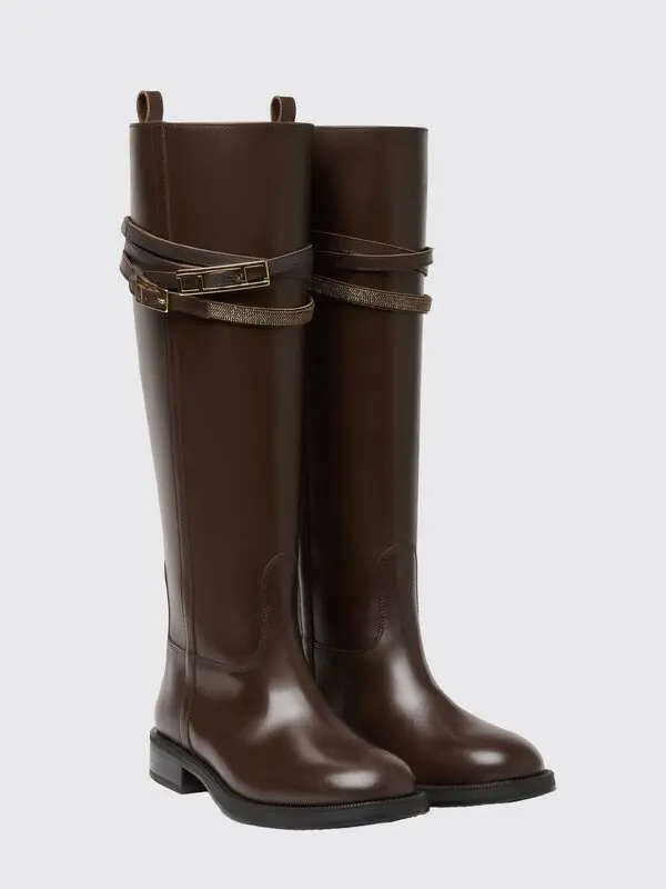 Fabiana Filippi Smooth Leather Knee-high Boots - Ebony