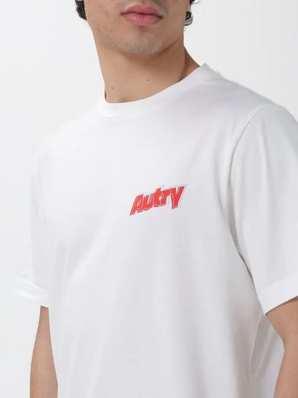 AUTRY Cotton T-shirt With Logo Print