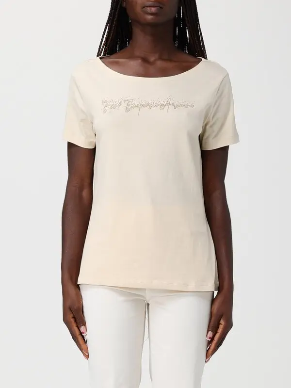 EA7 Embellished T-shirt - Beige