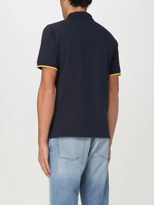 K-WAY Cotton Polo With Logo - Blue