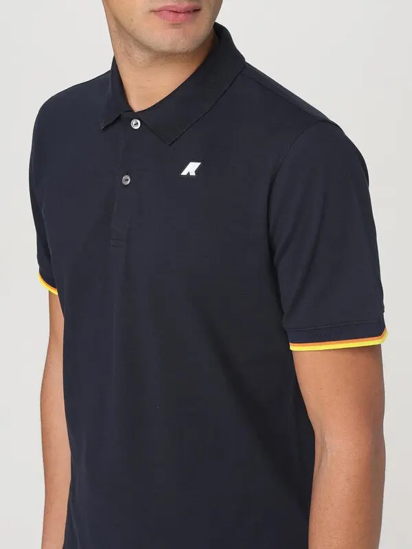 K-WAY Cotton Polo With Logo - Blue