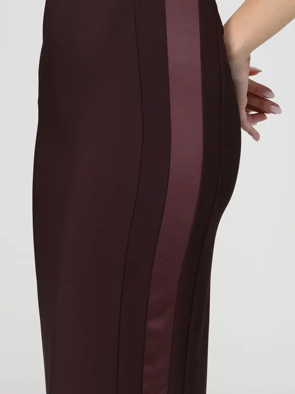 Elisabetta Franchi Halterneck Midi Dress - Brown