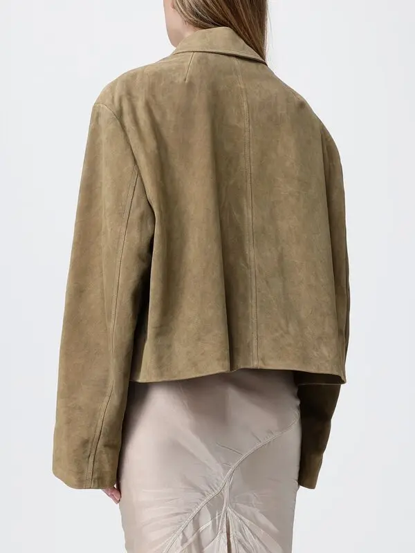 Rick Owens Full Zip Suede Jacket