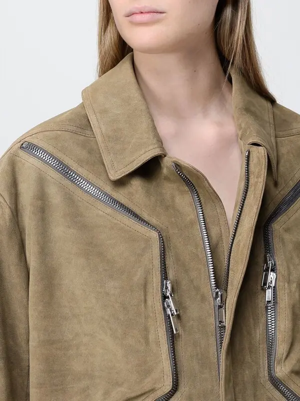 Rick Owens Full Zip Suede Jacket