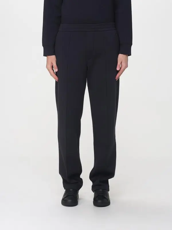Emporio Armani Cotton Blend Trousers - Blue