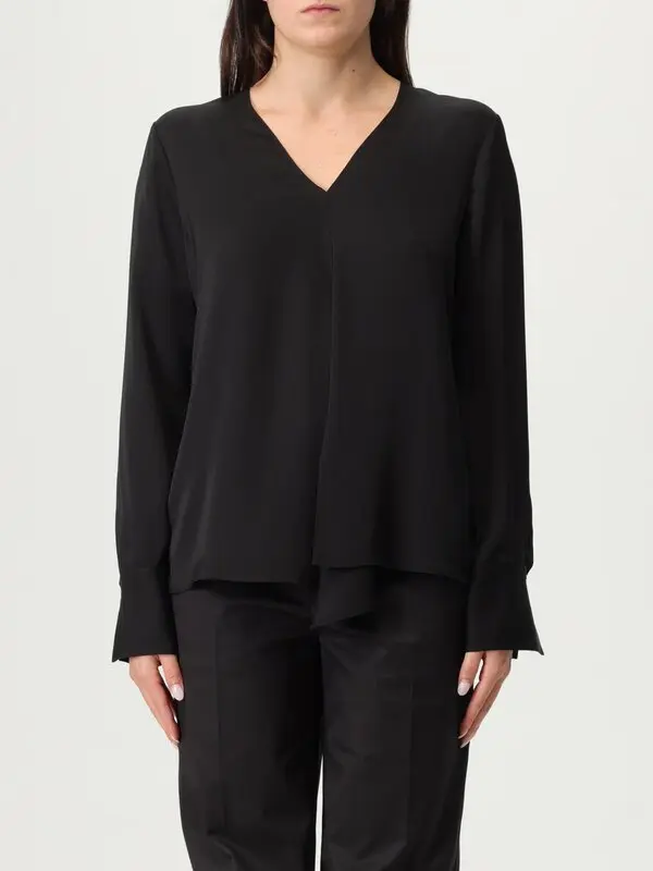 Theory Long Sleeve Blouse - Black