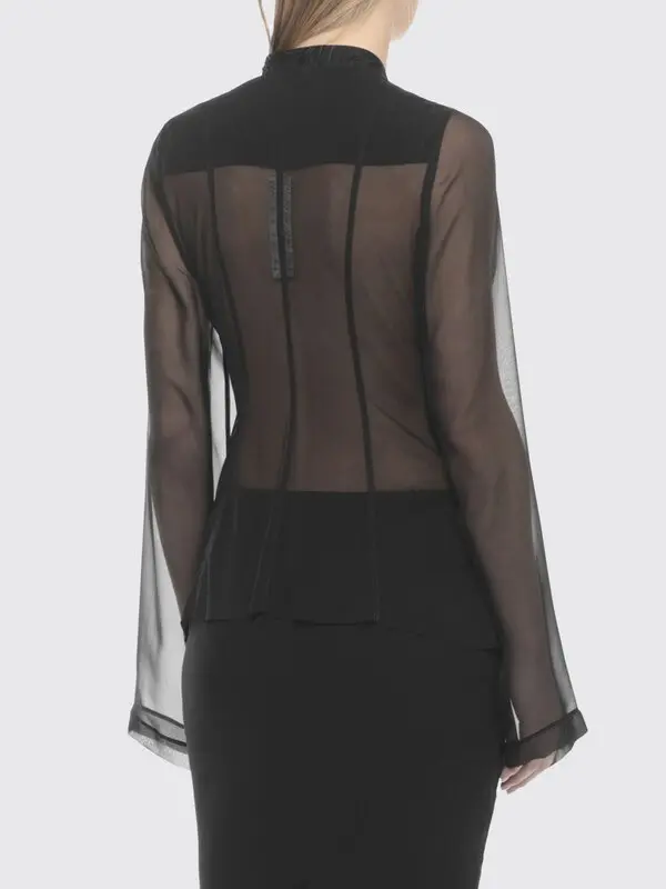 Rick Owens Transparent Nylon Blazer - Black