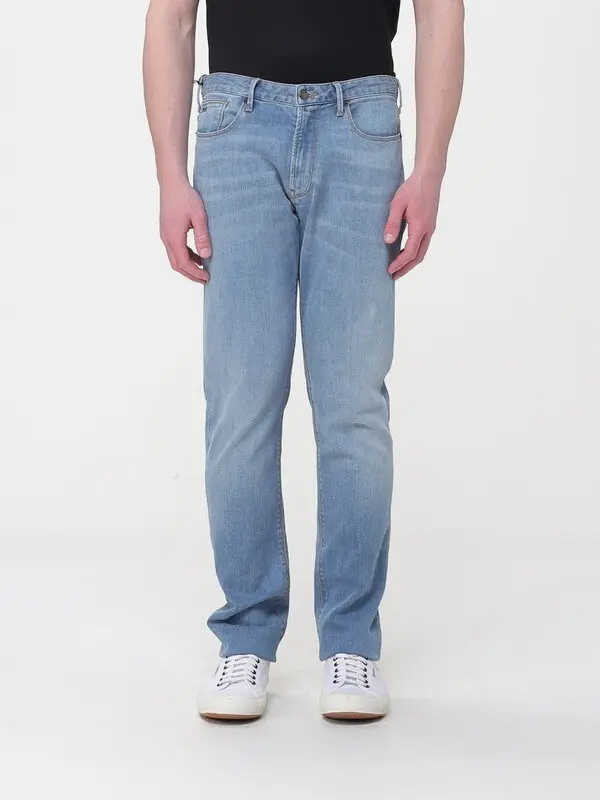 Emporio Armani Slim Fit Stretch Denim Jeans - Gnawed Blue